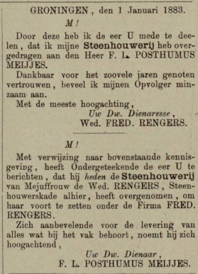 Steenhouwer Frederik Rengers – ZUURDIEK